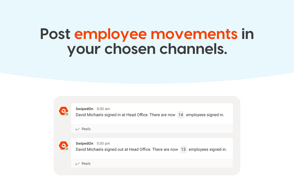 SwipedOn Integration with Microsoft Teams