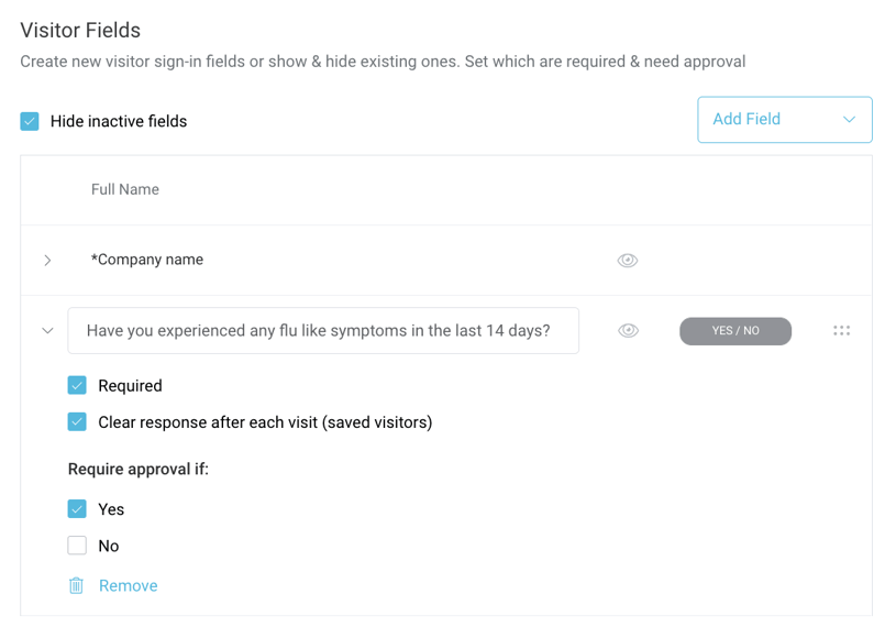 Visitor approval alerts