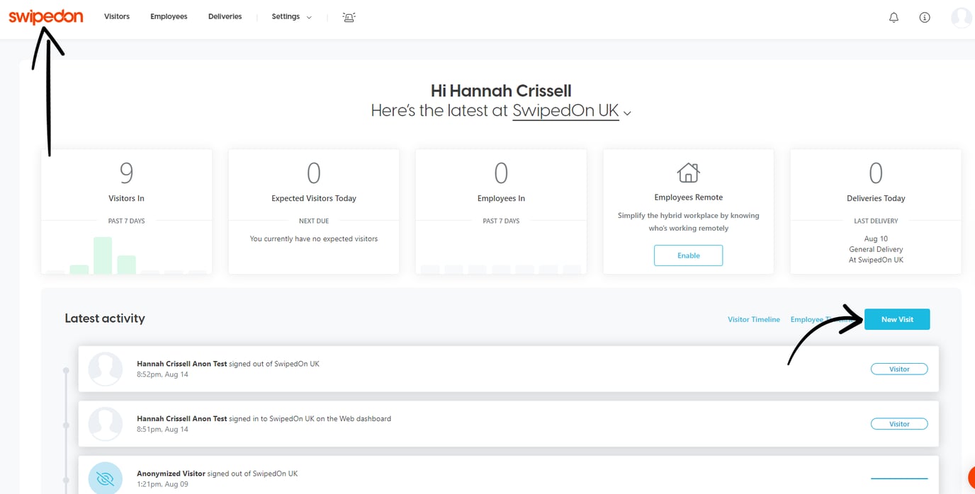 How to add a visitor