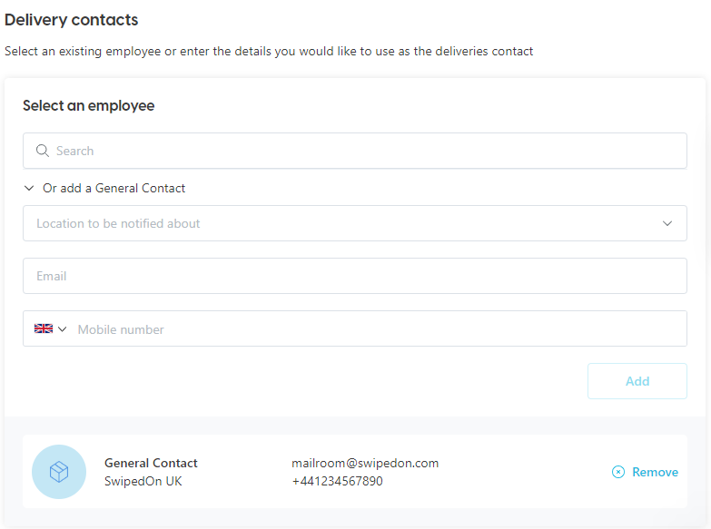 Using general Deliveries