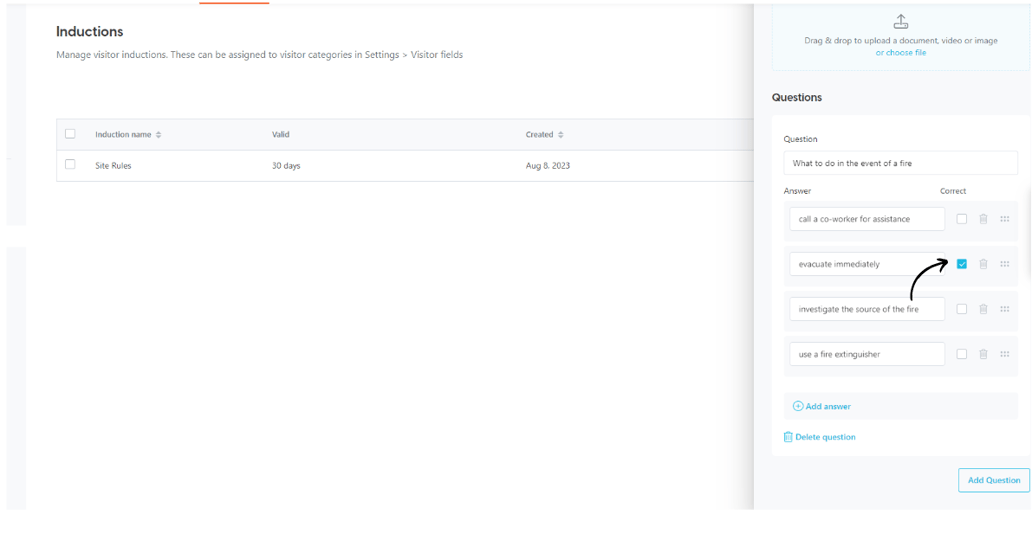 Getting started with Inductions