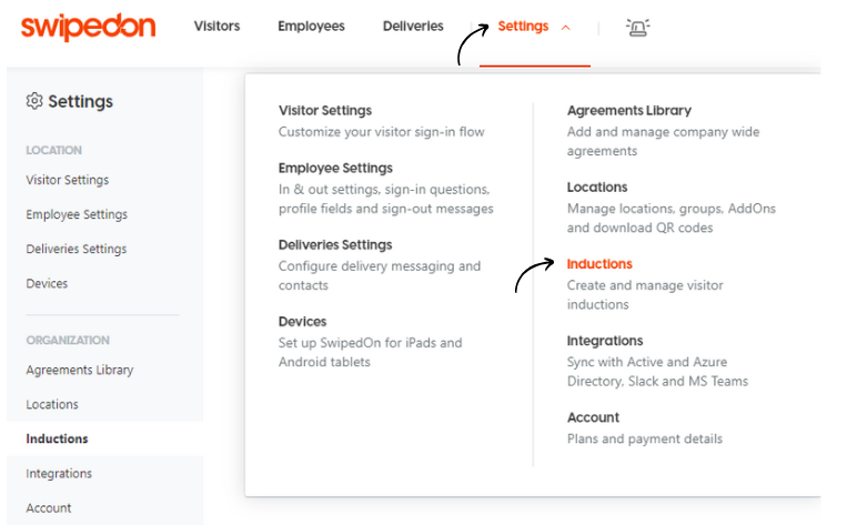 Getting started with Inductions