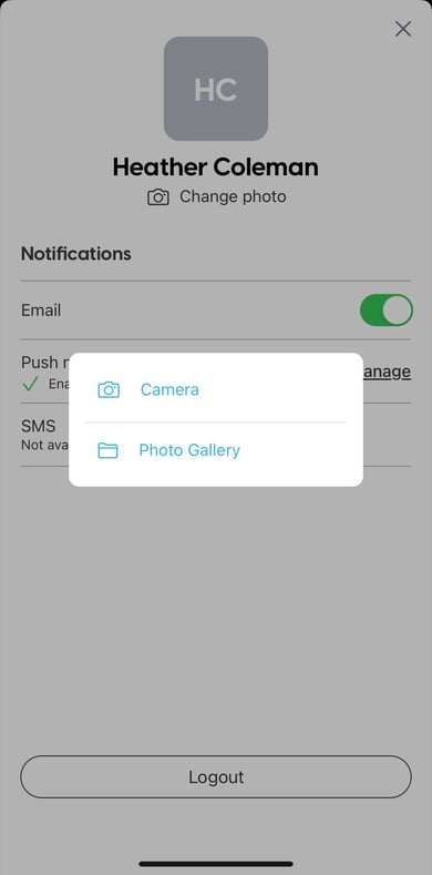 How to set an employee profile photo