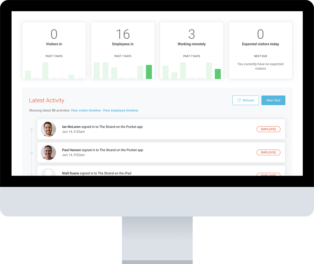 Automatic & Touchless Visitor Management System | SwipedOn