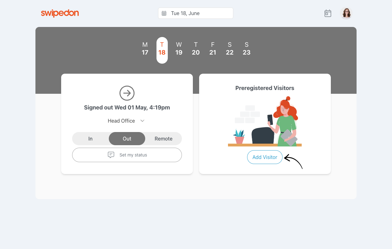 How to preregister a visitor with SwipedOn Pocket