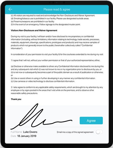 Customisable & Secure Digital Sign In Sheet | SwipedOn