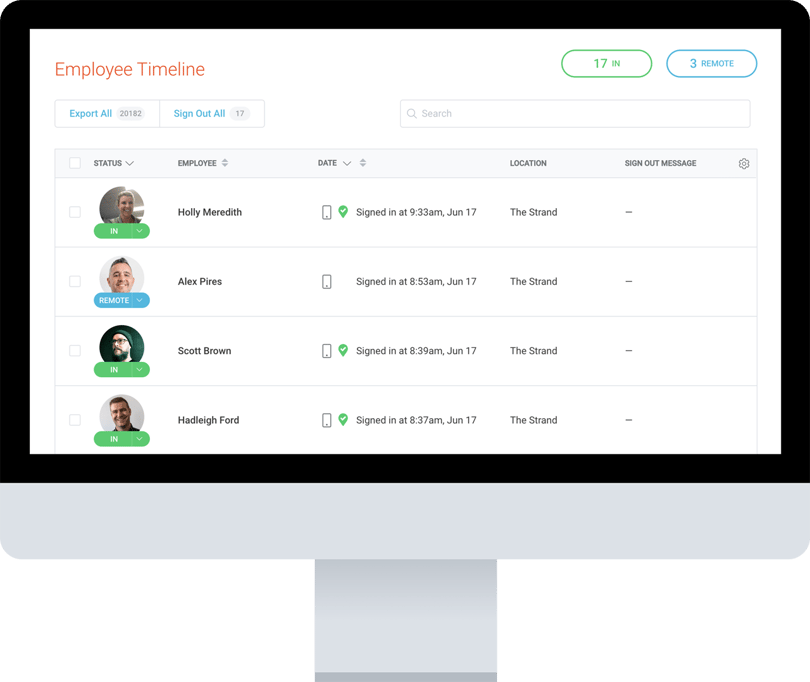 Powerful In-Out Board Software for Businesses | SwipedOn