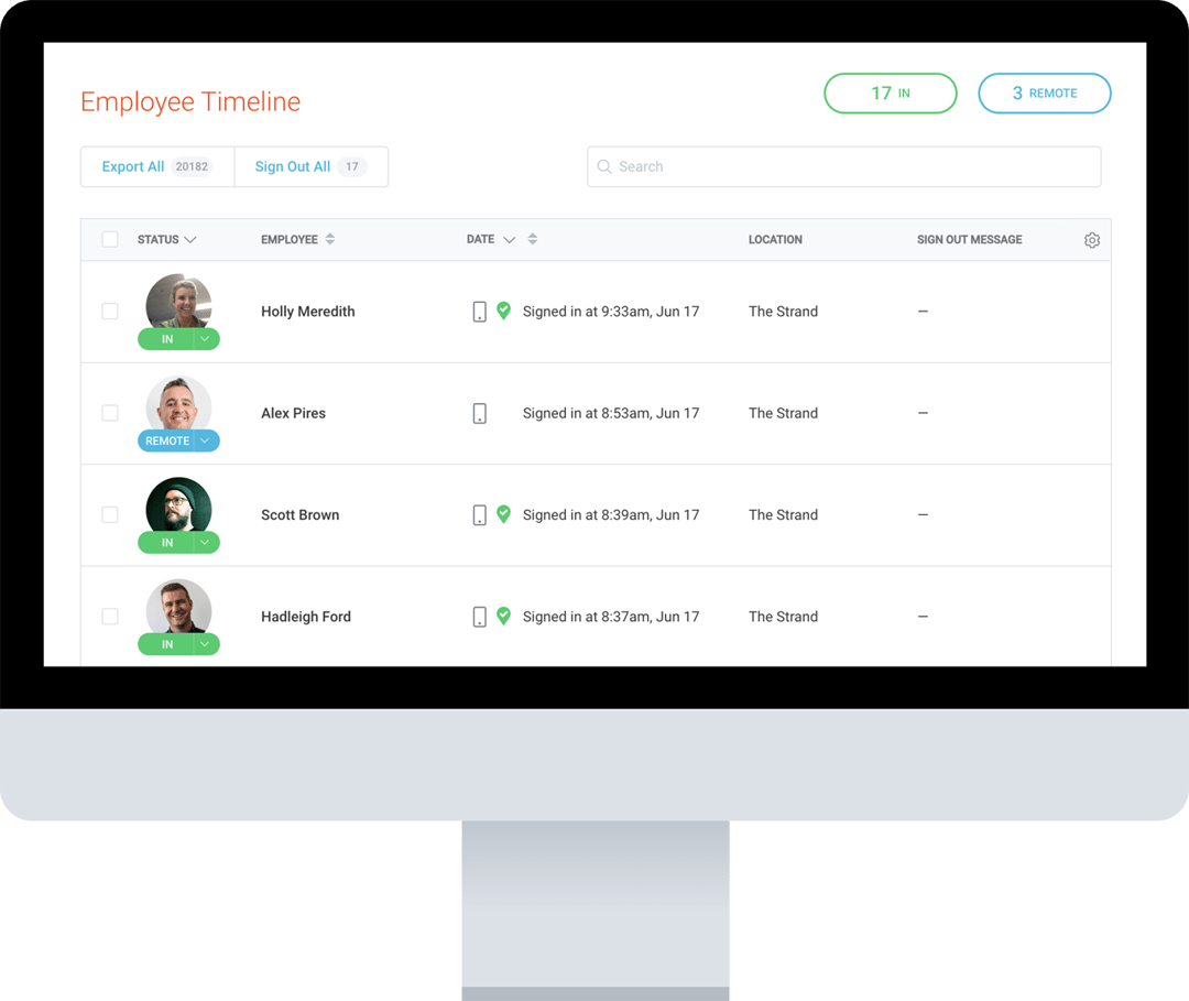 Powerful In-Out Board Software for Businesses | SwipedOn