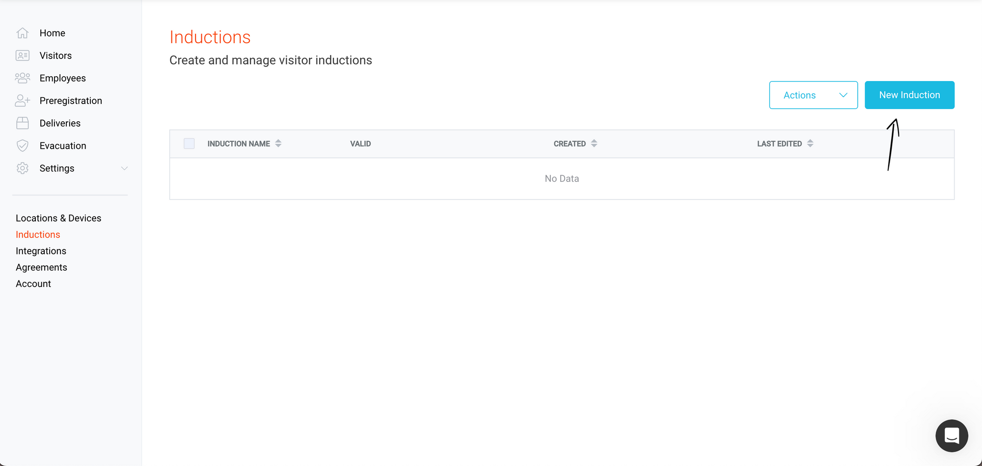 Getting started with Inductions