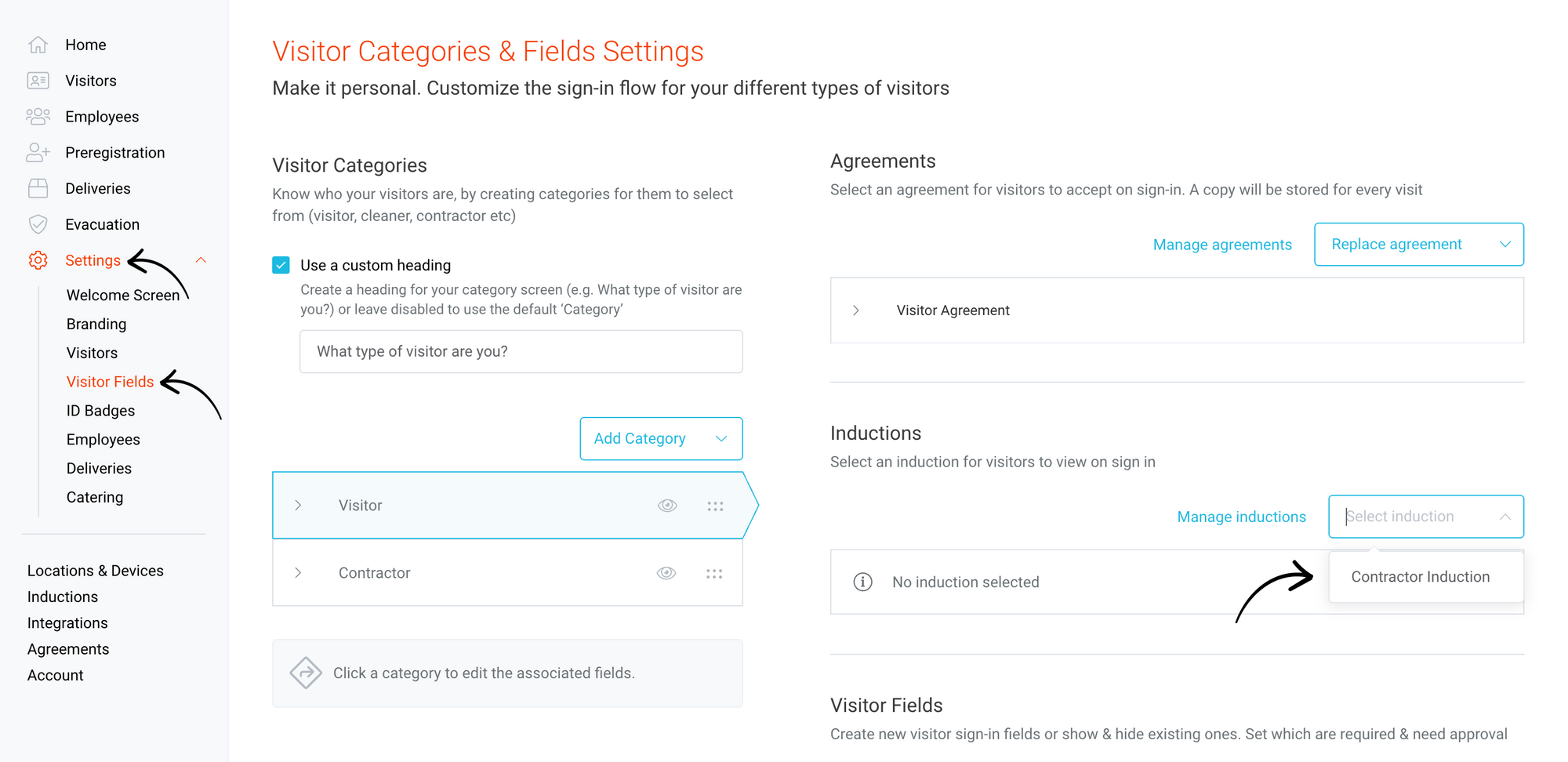 Getting started with Inductions
